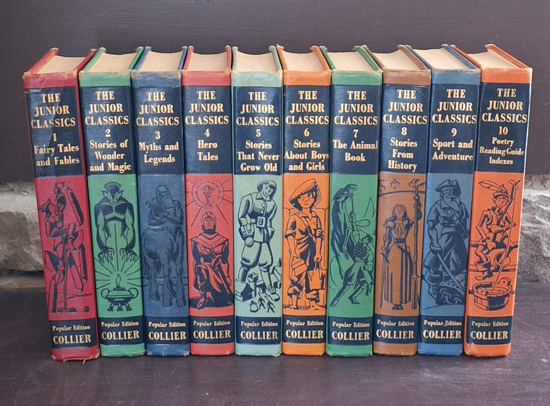 Vintage Book Set - the Young Folks' Shelf of Books, 10 Volumes, 1958 ...