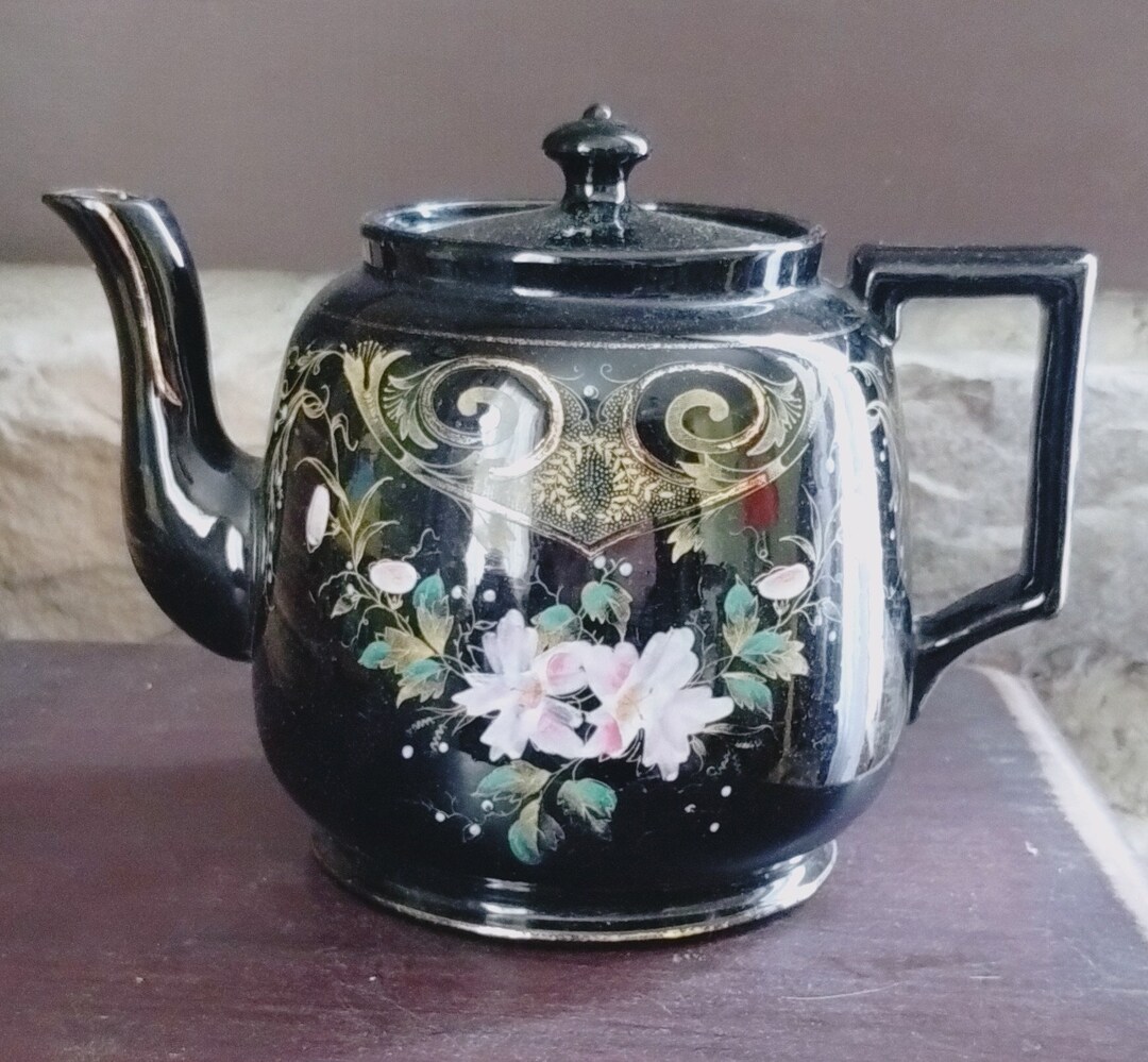 Antique Teapot - Ca. 1910 - Gibson and Sons Burslem England - Azalia ...