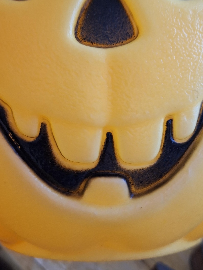 Vintage Halloween Jack-o-lantern Candy Pail Bucket, Blow Mold General ...