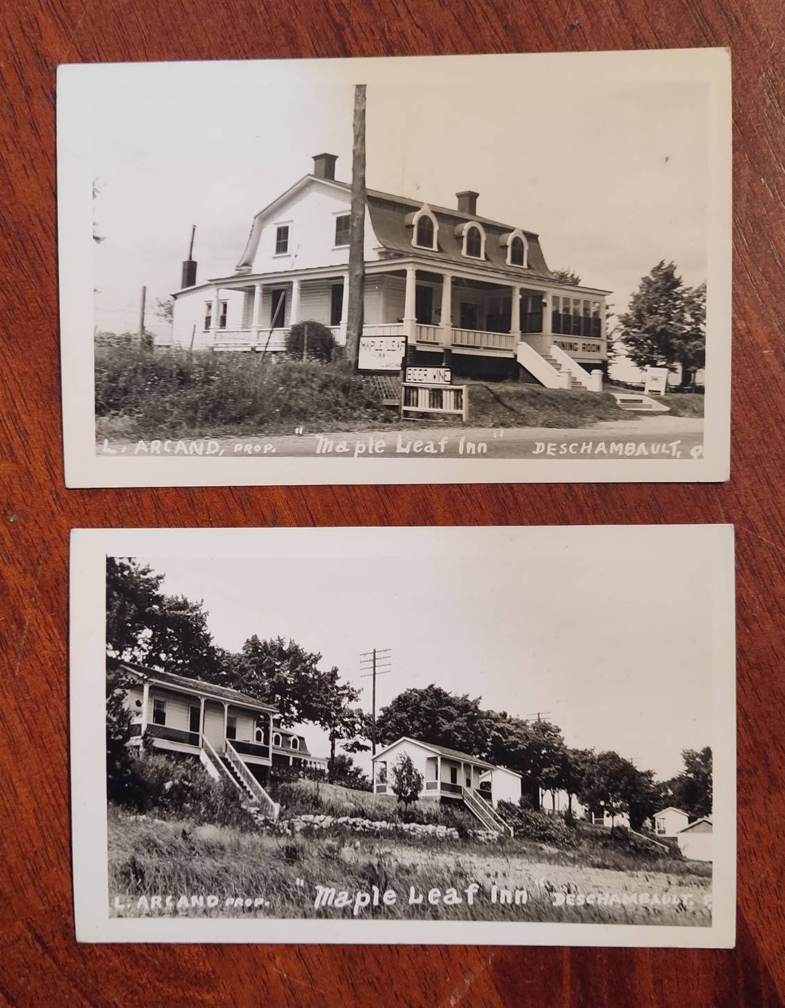 2 Vintage Postcards Actual Photos Maple Leaf Inn - Etsy