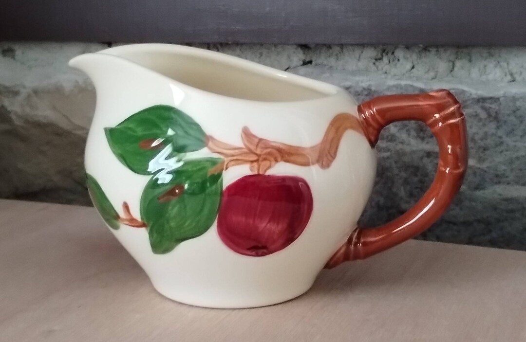 Vintage Franciscan Ware Apple Pattern Creamer / Small Pitcher - Ca ...