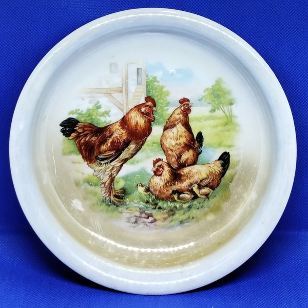Antique Plates With Chickens - Etsy