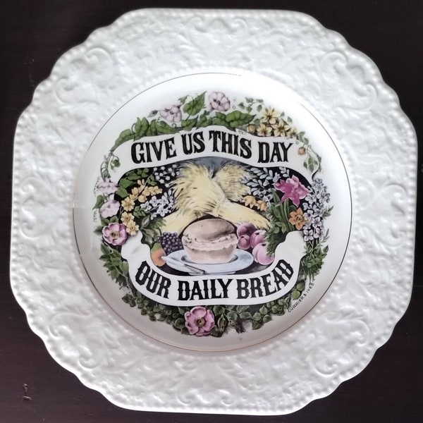 Give Us This Day Our Daily Bread Vintage Plate - Etsy