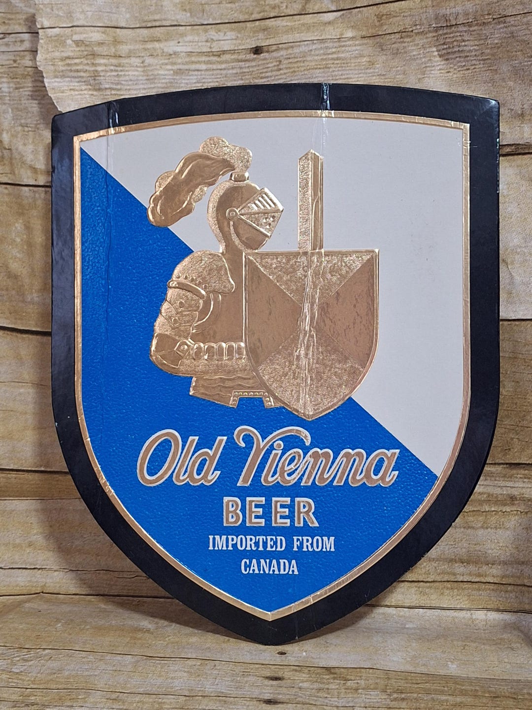 Vintage Old Vienna Beer, Imported Canada, Heavy Cardboard Placard Sign ...