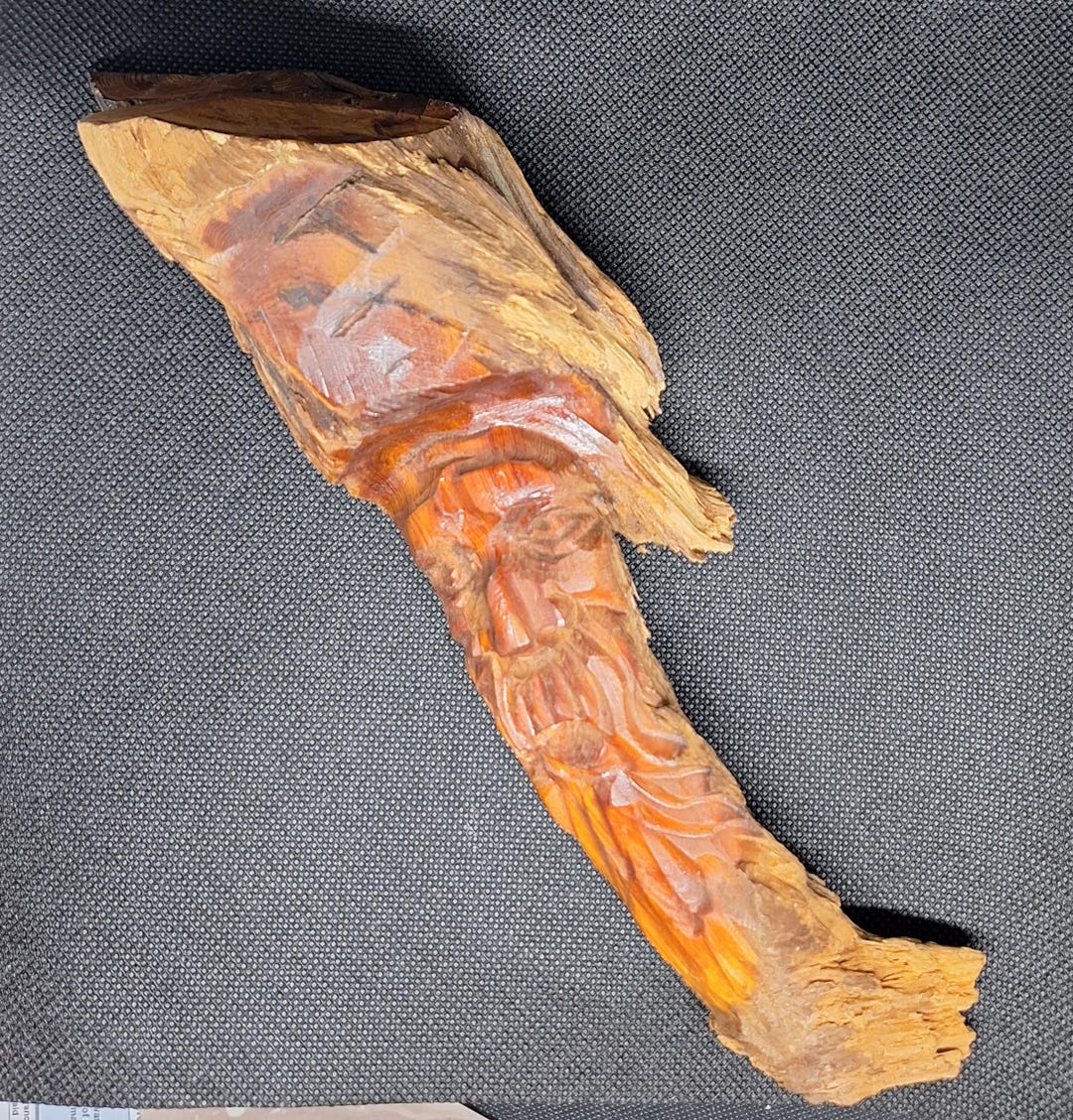 Vintage Hand Carved Forest Tree Spirit Face, Unsigned - Great Folk Art ...