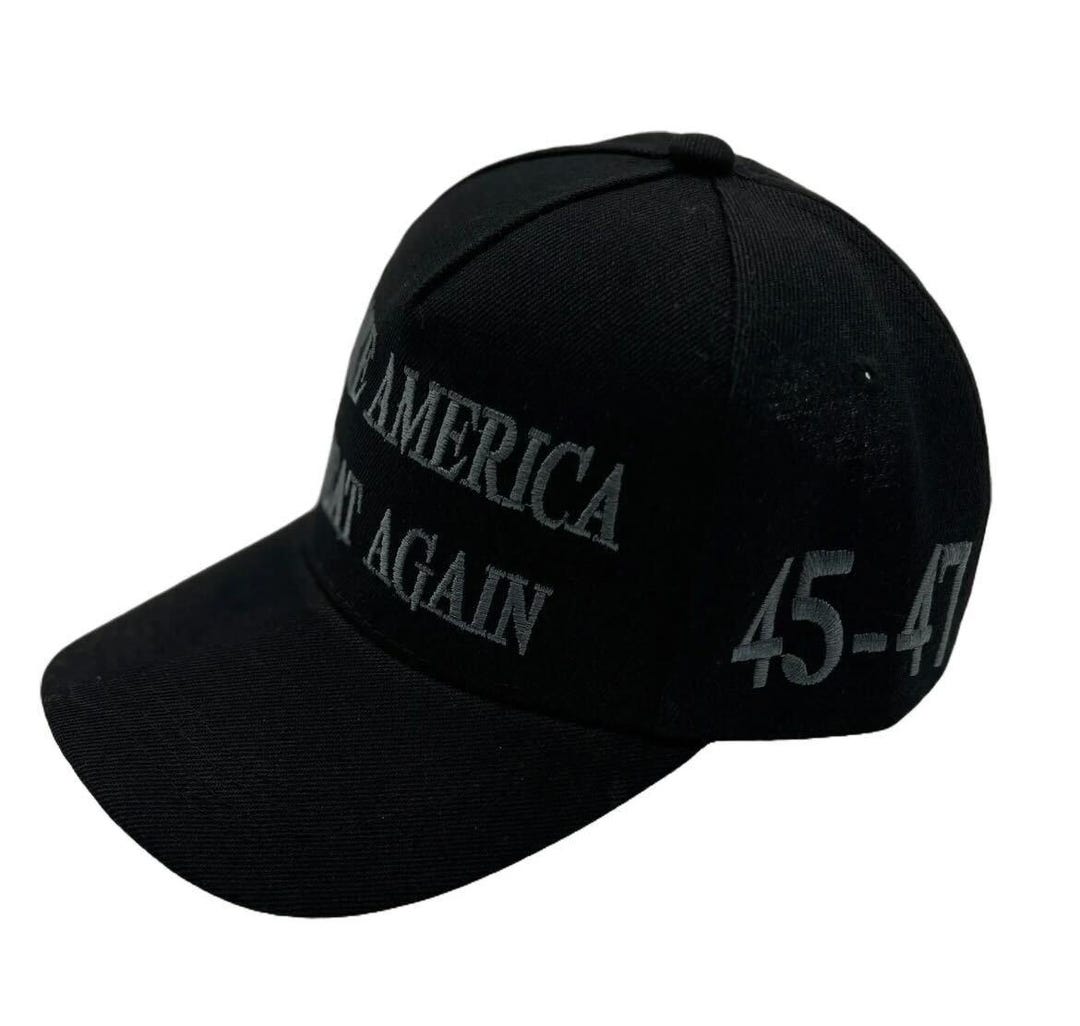 Black MAGA Cap Trump 2024 Embroidered Hat Trump Gift - Etsy