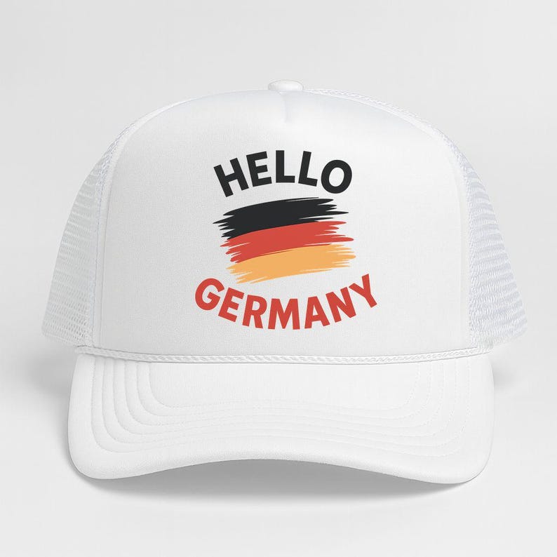 Hello Germany - German Pride, Travel Souvenir, Gift Idea Trucker Hat - Etsy