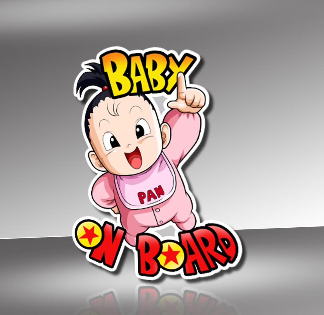 Sticker Pan San Goku Baby on Board Baby on Board Dragon Ball Z Manga ...
