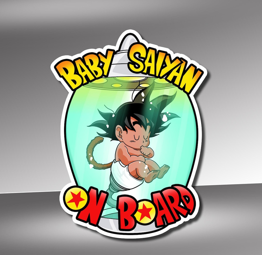 Sticker San Goku | Baby on Board | Baby on Board Dragon Ball Z | Manga ...