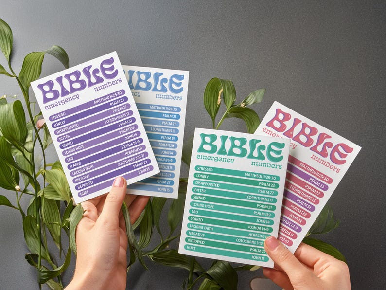 Bible Emergency Numbers, SOS Bible, Christian Postcards, Digital ...