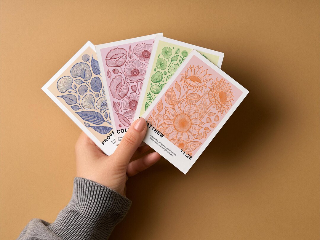 Christian Postcard, Bible Verse Card, Digital Download, Scripture Cards ...