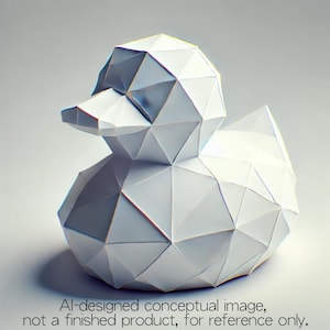 DIY Rubber Duck Papercraft Sculpture,easter Duck Pattern,nursery Decor ...