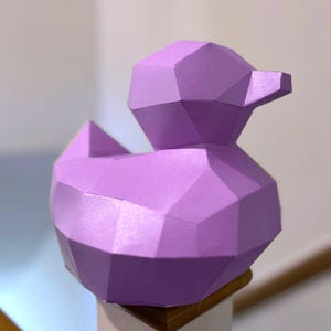 DIY Rubber Duck Papercraft Sculpture,easter Duck Pattern,nursery Decor ...