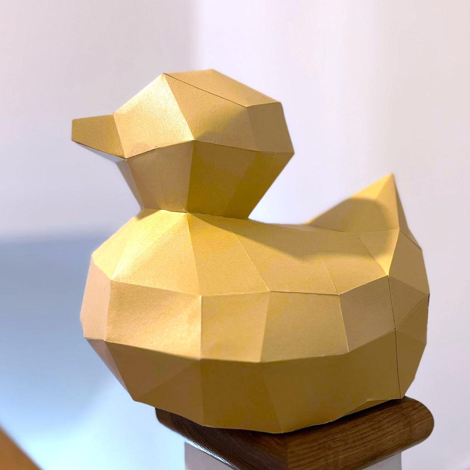 DIY Rubber Duck Papercraft Sculpture,easter Duck Pattern,nursery Decor ...
