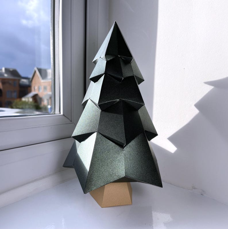 Papercraft Pine Tree Christmas, Paper Craft Pine Tree Model, Pine Tree ...
