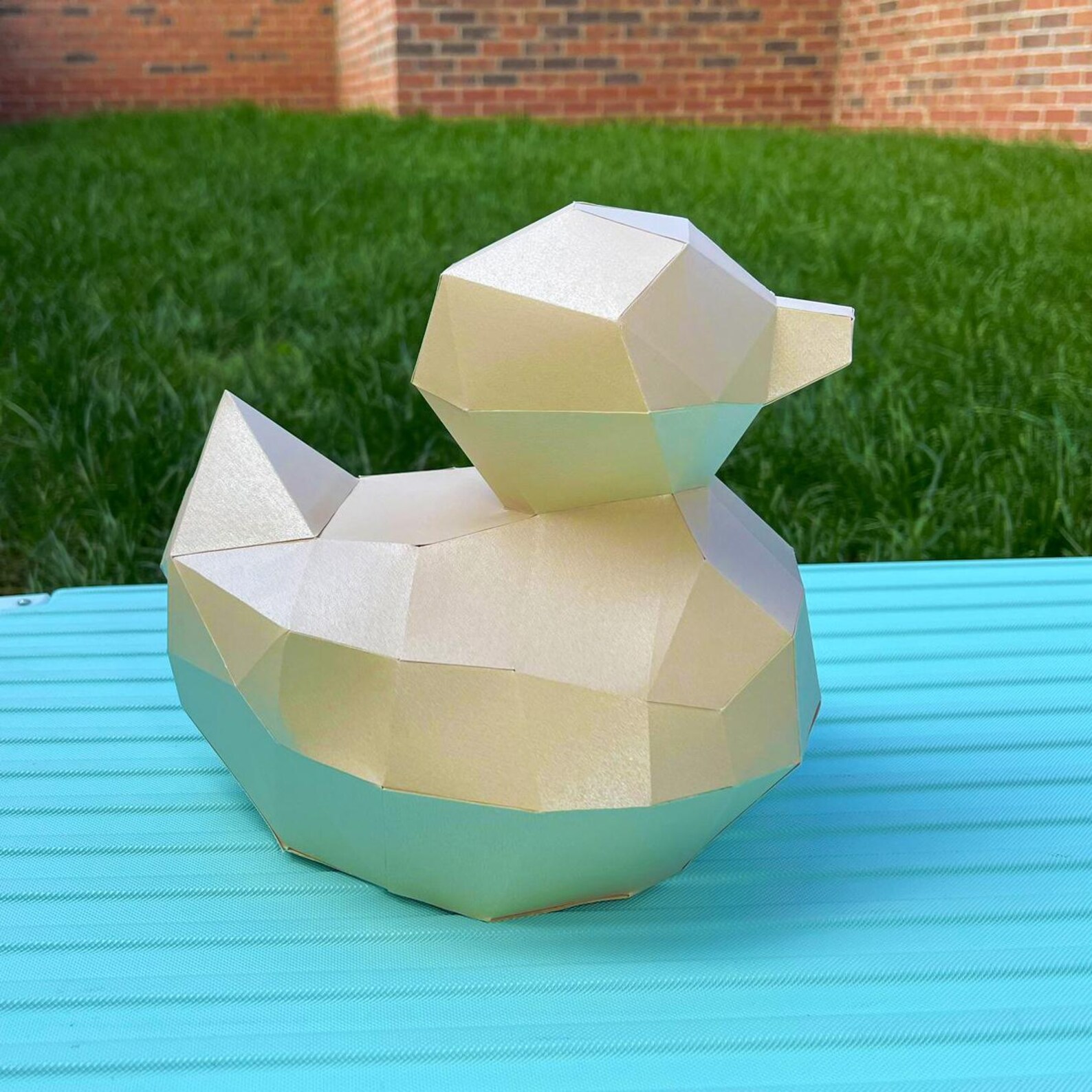 DIY Rubber Duck Papercraft Sculpture,easter Duck Pattern,nursery Decor ...