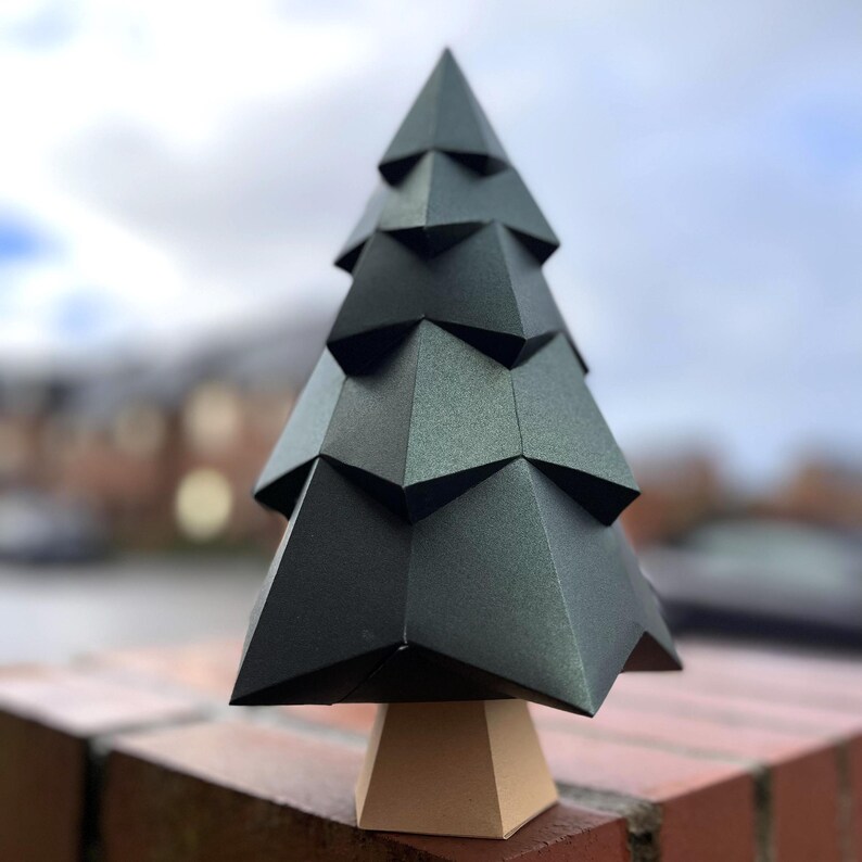 Papercraft Pine Tree Christmas, Paper Craft Pine Tree Model, Pine Tree ...