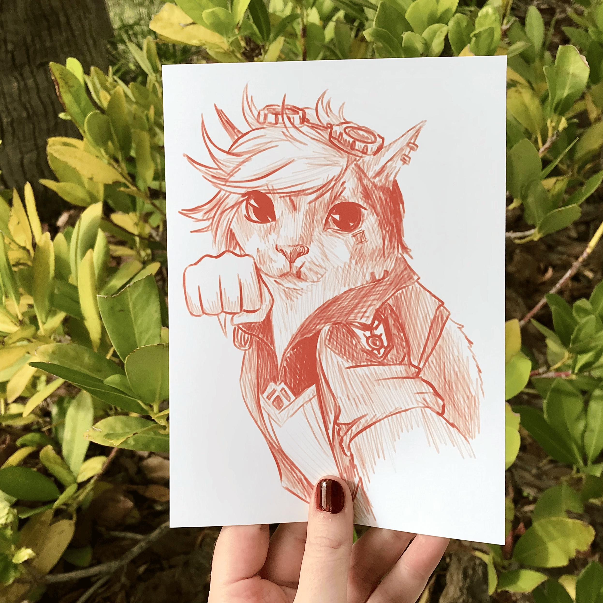Arcane Caitlyn and Vi Cats Mini Prints - Etsy