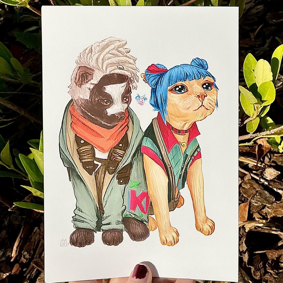Arcane Jinx & Ekko and Viktor Cats Mini Full Color Prints - Etsy
