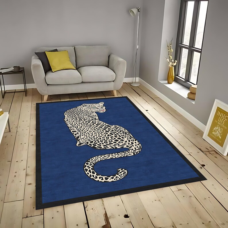 Leopard Pattern Rug,leopard Rug,leopard Themed Rug,animal Rug,leopard ...