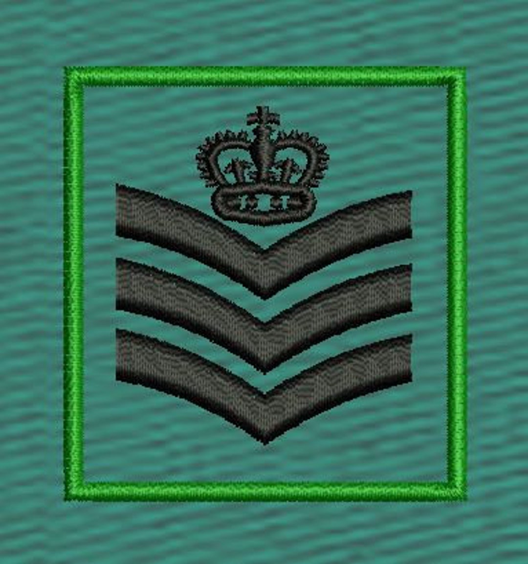 UK Military Rank Embroidery File .DST ZIP File - Etsy