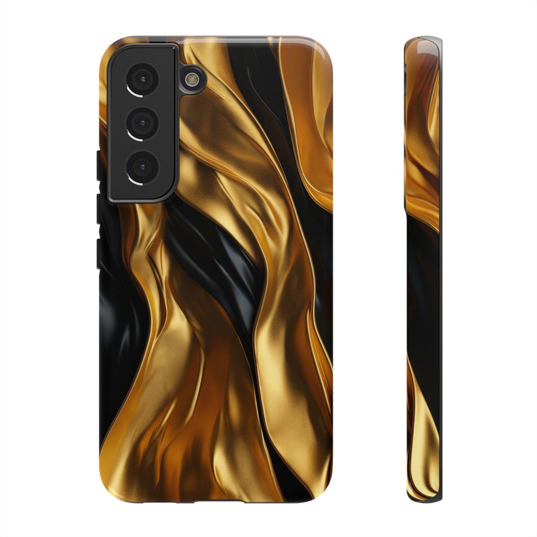 Black and Gold Sheet Design Case for Iphones, Google or Samsung Devices ...