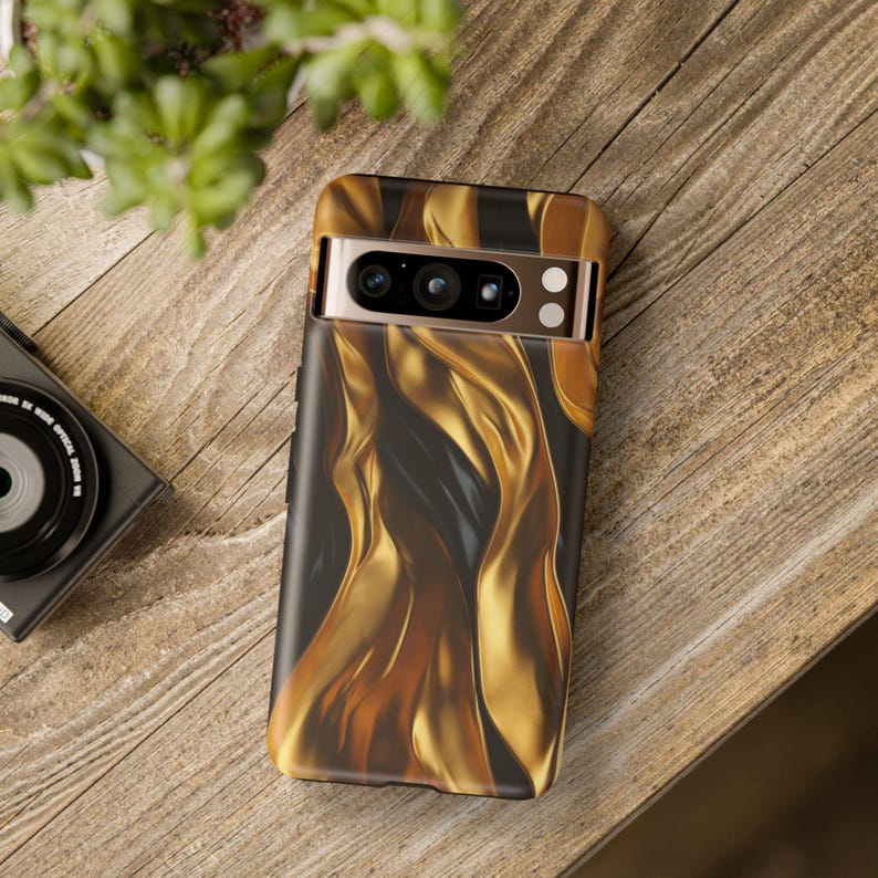 Black and Gold Sheet Design Case for Iphones, Google or Samsung Devices ...