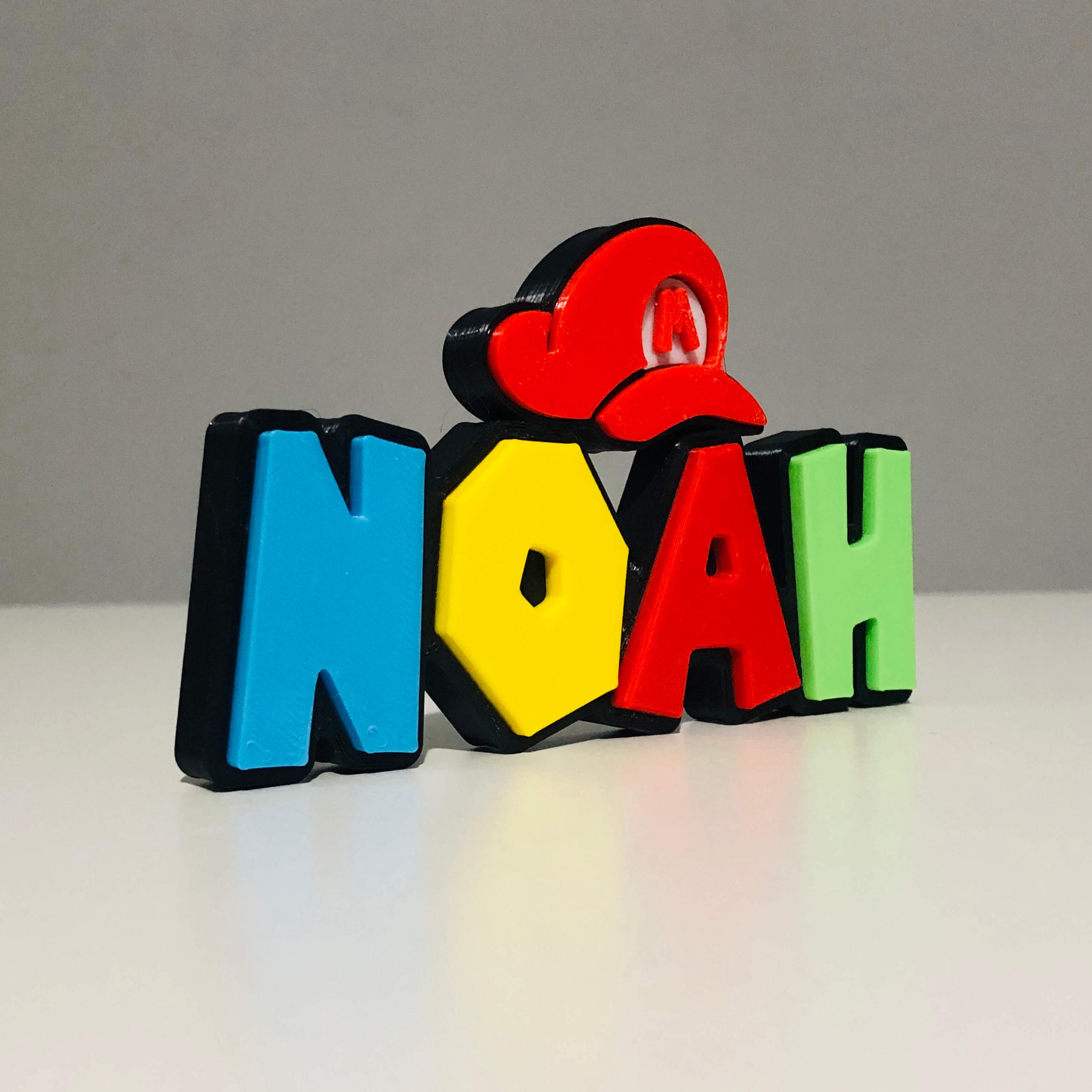 Personalised Super Mario Name Sign: 3D Gamer Room Decor - Etsy UK