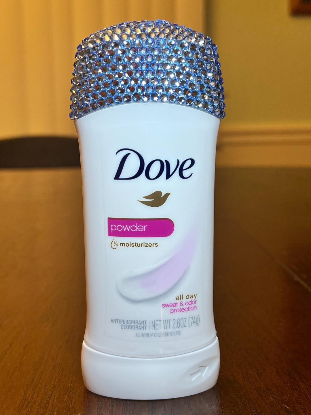 Bedazzeled Dove Deodorant Blue Lid Reusable Rhinestone Bling Unique - Etsy