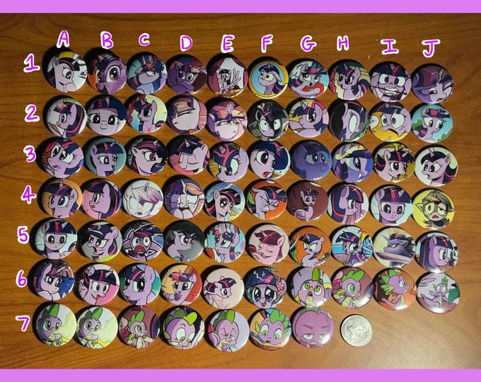 Twilight Sparkle spike Pins - Etsy