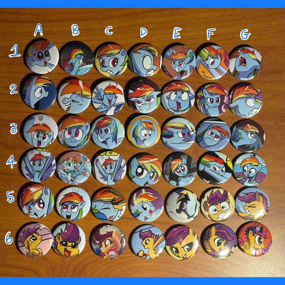 Rainbow Dash scootaloo Pins - Etsy
