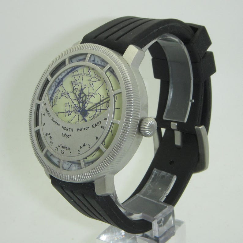 Planisphere Watch Night Sky Milky Way Universe Astronomy Timepiece ...