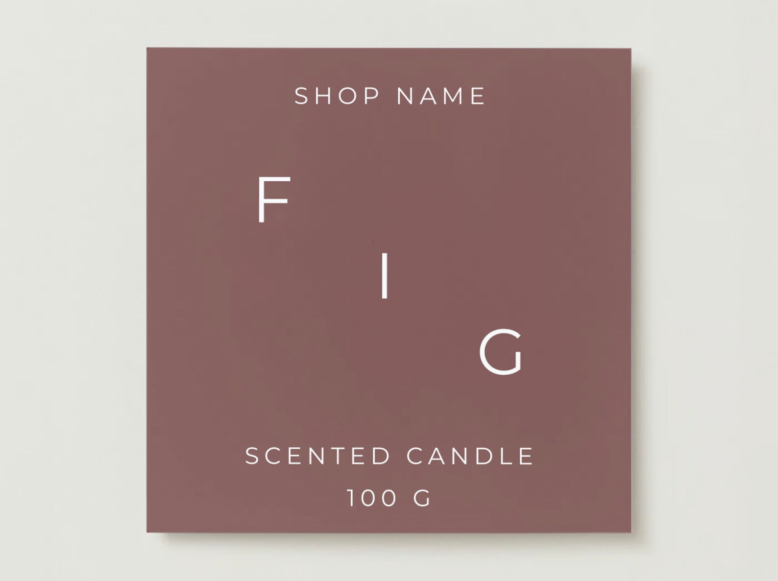 Printable Scented Candle Label Template Custom Editable Design, DIY ...