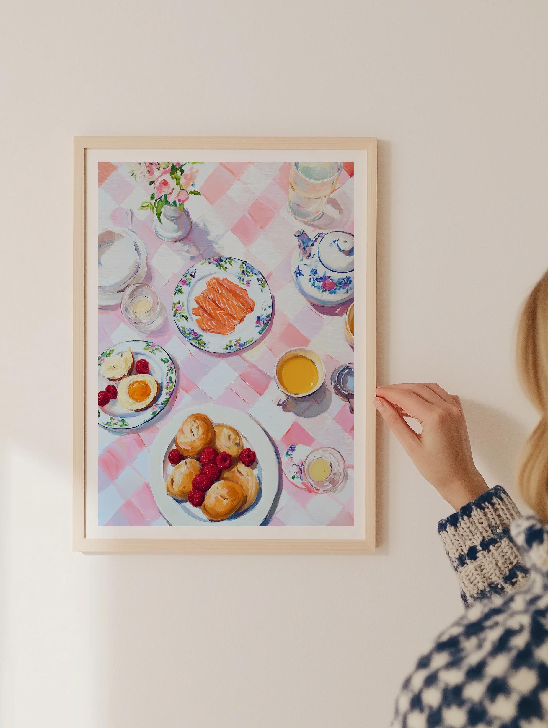 Cottagecore Brunch Art Print: Scandi Kitchen Decor (digital Download ...