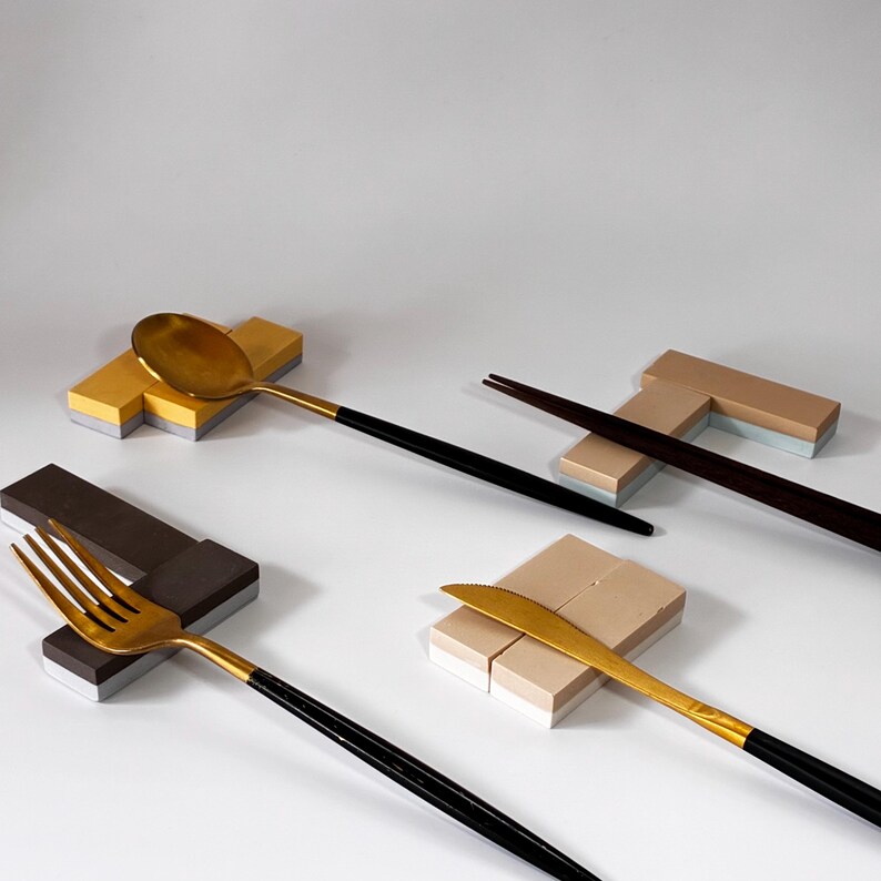 Cutlery Rest Set of 4 | Rectangles - Etsy