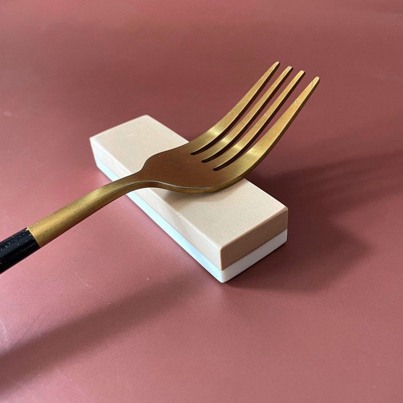 Rectangle | Cutlery Rest Set of 2 | Chopstick Rest | Gift |utensil ...