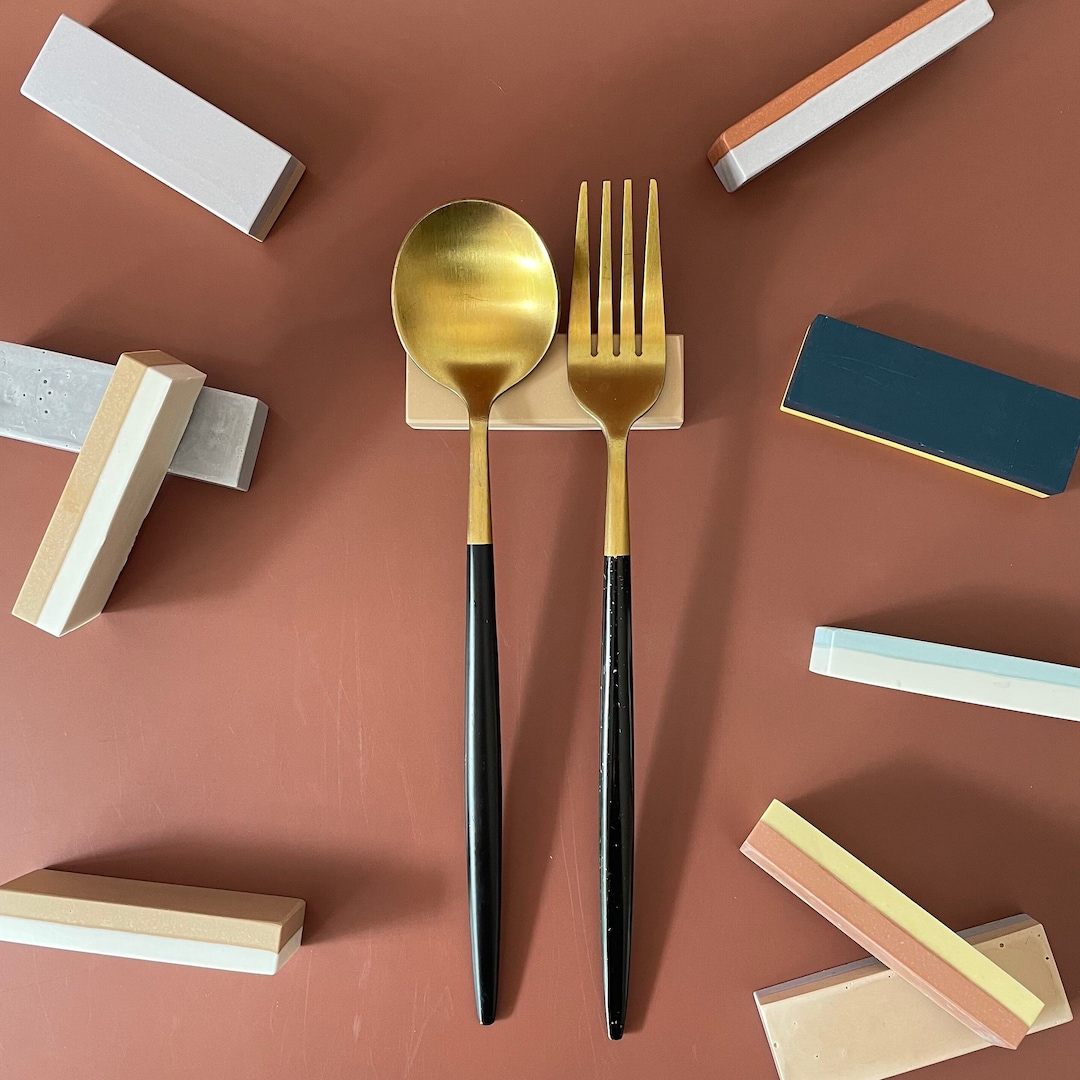 Rectangle | Cutlery Rest Set of 2 | Chopstick Rest | Gift |utensil ...