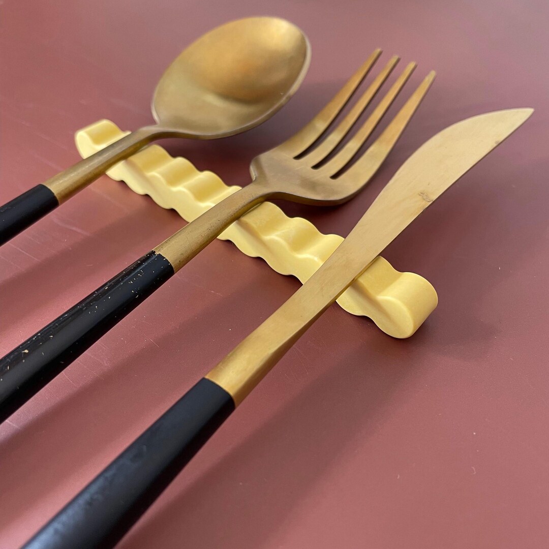 Cutlery Rest Set of 4 | Dots | Chopstick Rest | Gift | Utensils Holder ...