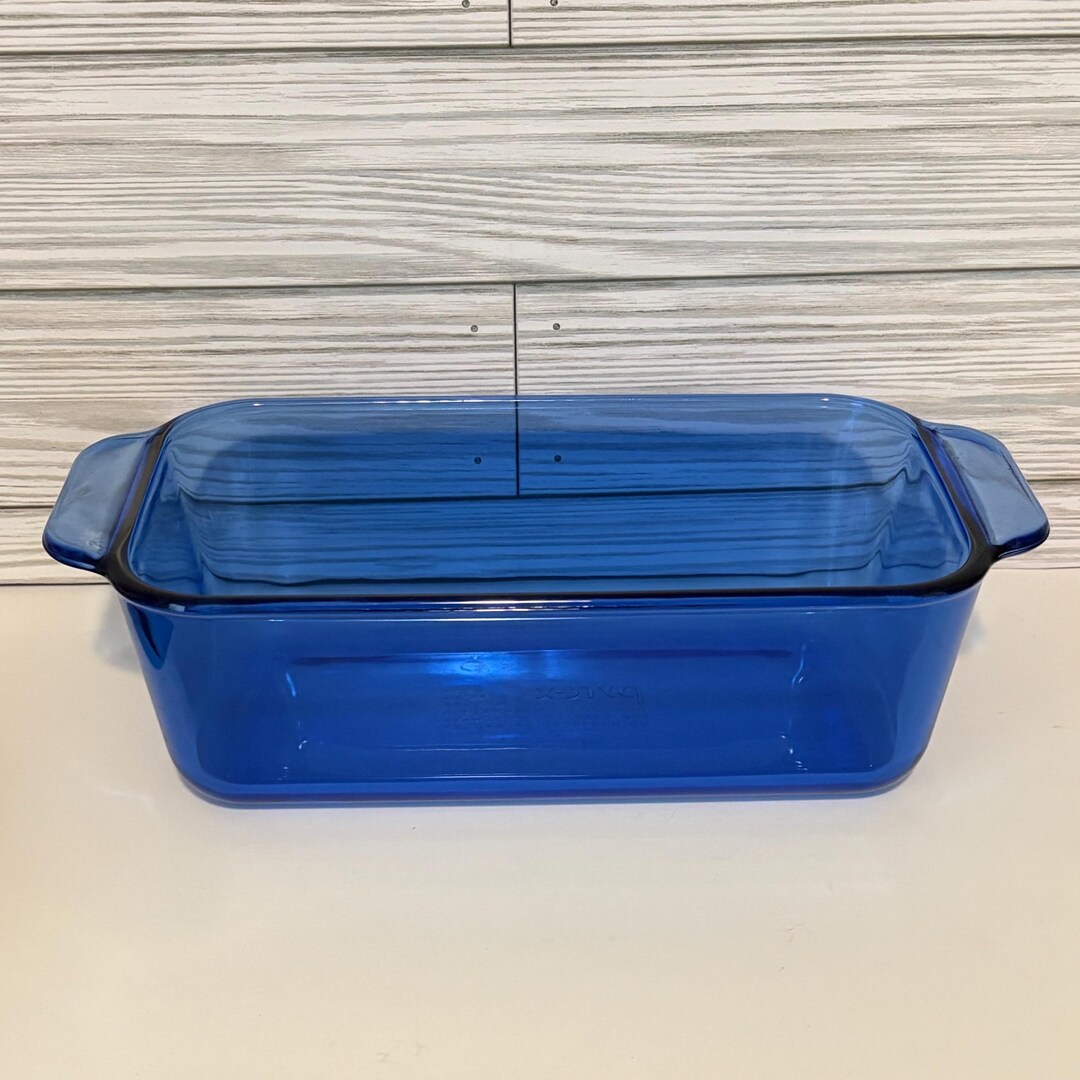 Vintage Pyrex Cobalt Blue Glass Loaf Pan 1.5 Qt - Model 213-R Retro ...