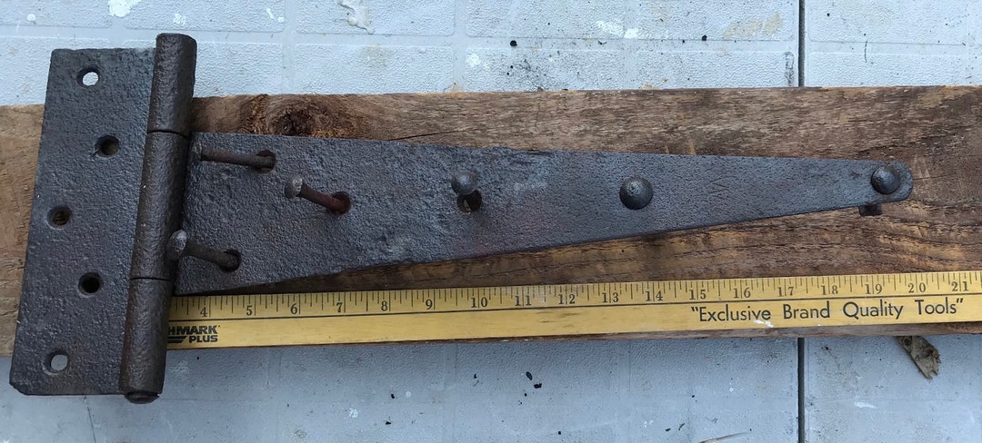 Rustic Barn Hinge - 1900's -19" Long - Barn Hardware - Salvaged ...
