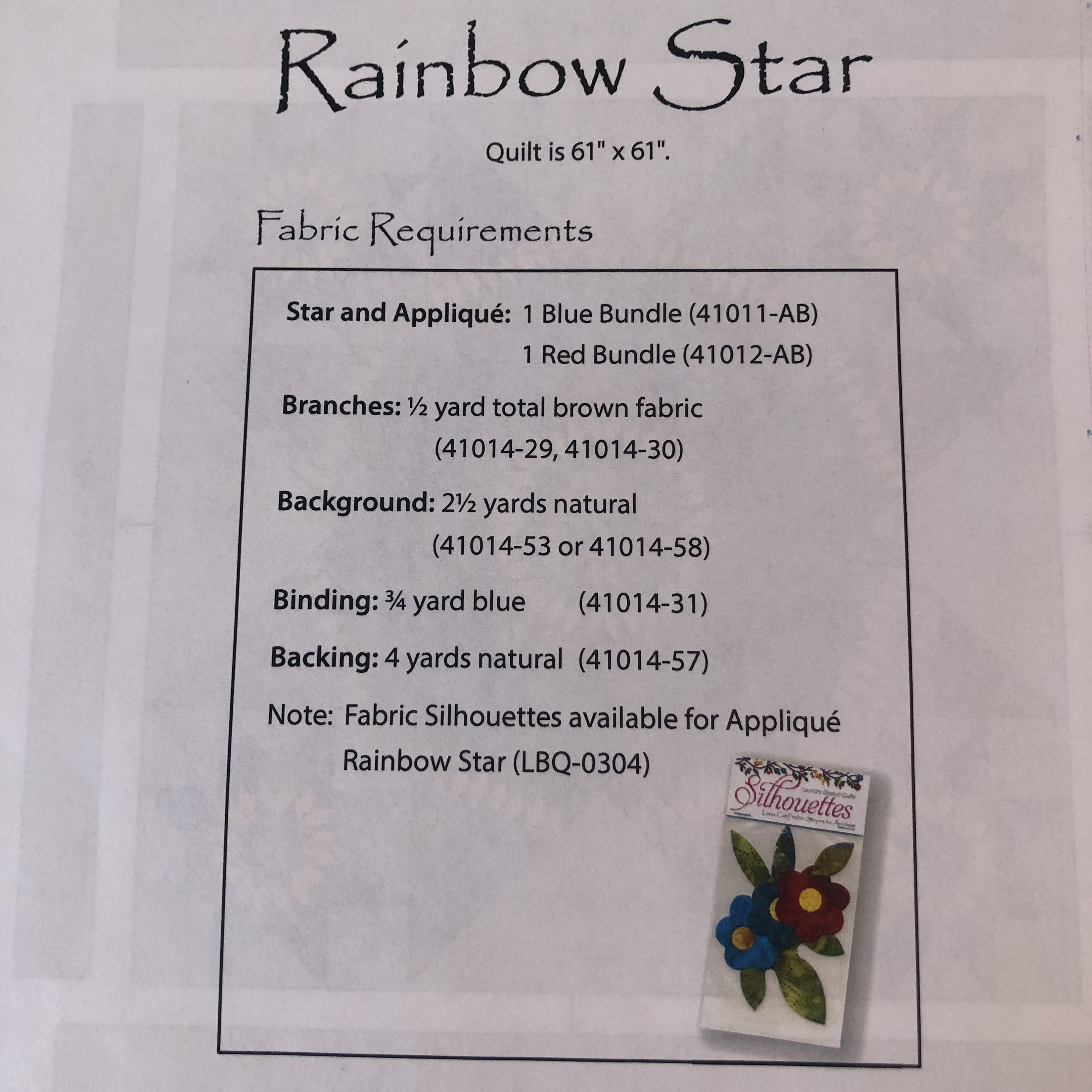 Rainbow Star Quilt Pattern 61 X 61 Full Size Pattern Bright, Colourful ...