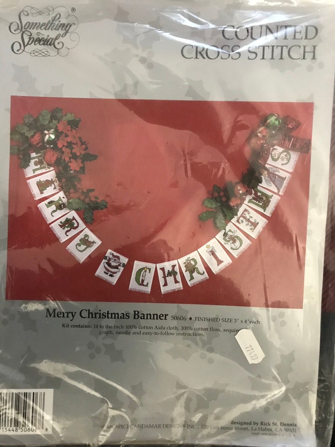 Merry Christmas Cross Stitch Banner Something Special Candamar Designs ...