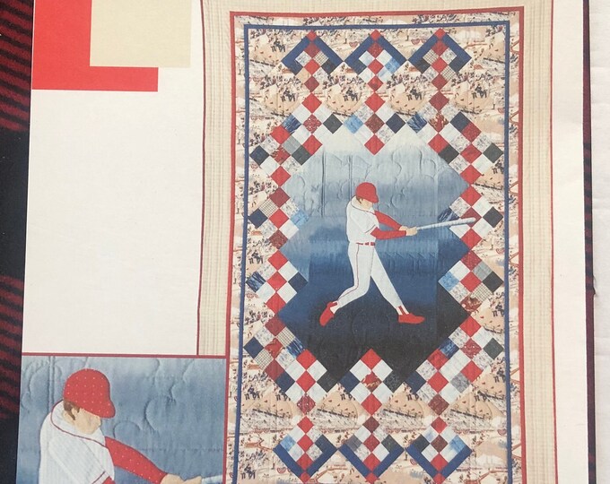 Baseball Softball Quilt Pattern 58 X 90 Full Size Pattern 2005 - Etsy