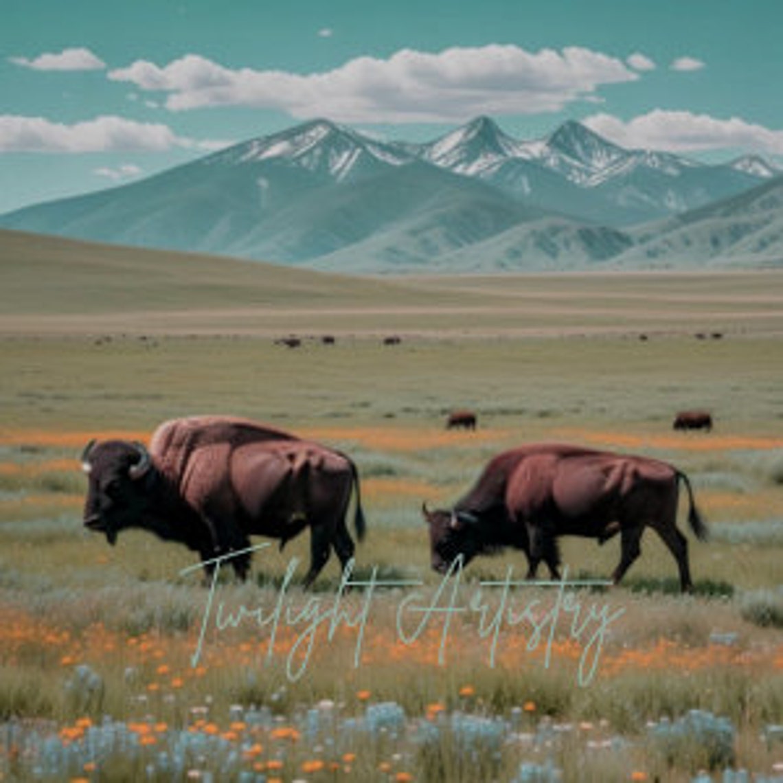 Buffalo Mountain Range, PNG File - Etsy