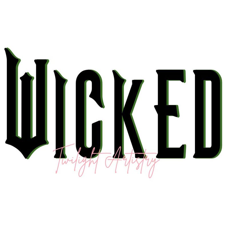 Wicked Logo PNG Files: Elphaba & Glinda (digital Files Only) - Etsy