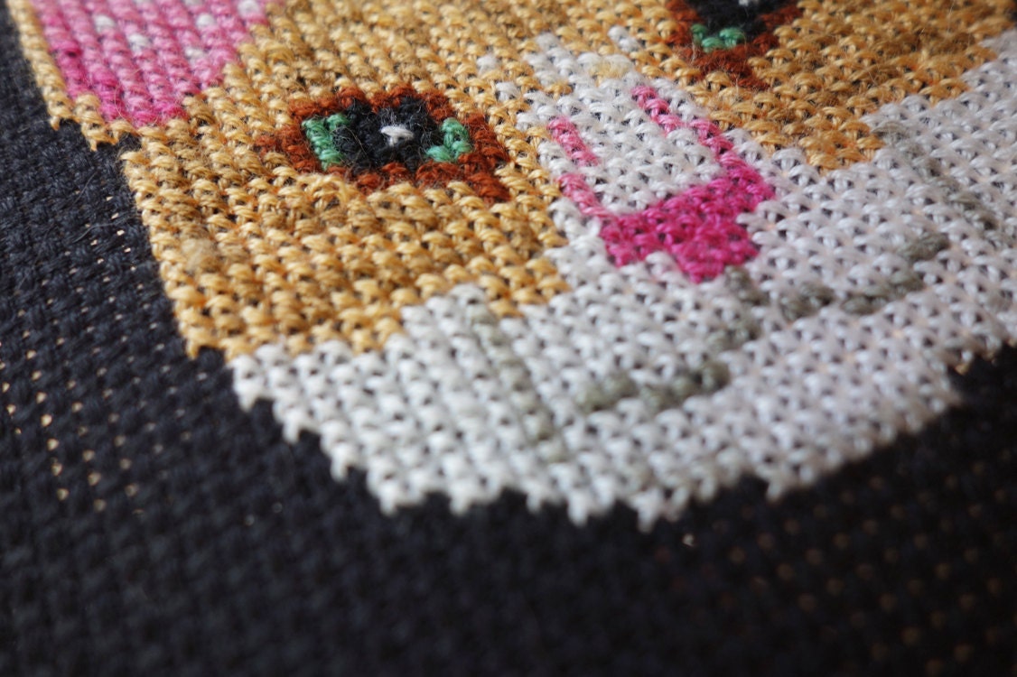 Cat Cross Stitch Pattern Orange Tabby Cat Face Portrait Cross Stitch ...