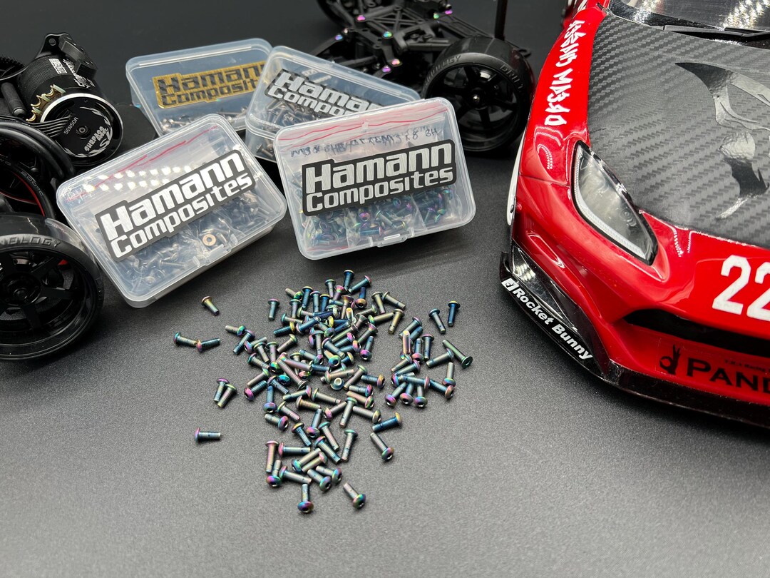 Titanium Hardware - Screw Kit - Reve D RDX 1/10 RWD Drift Car - 141pcs ...