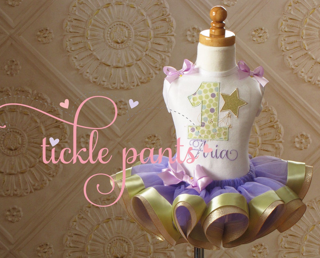 Twinkle Twinkle Little Star Birthday Outfit- Lavender, Mint, Sparkle ...