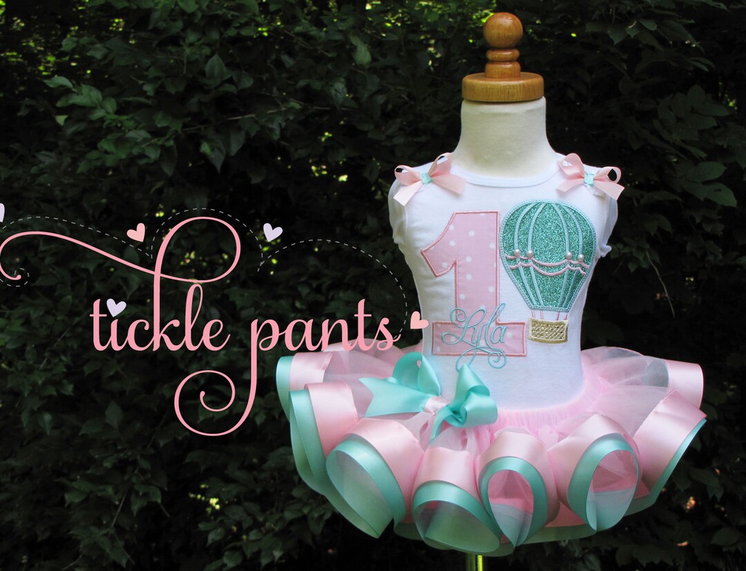 For All Ages - Whimsical Hot Air Balloon Birthday Tutu Outfit- Pink and ...