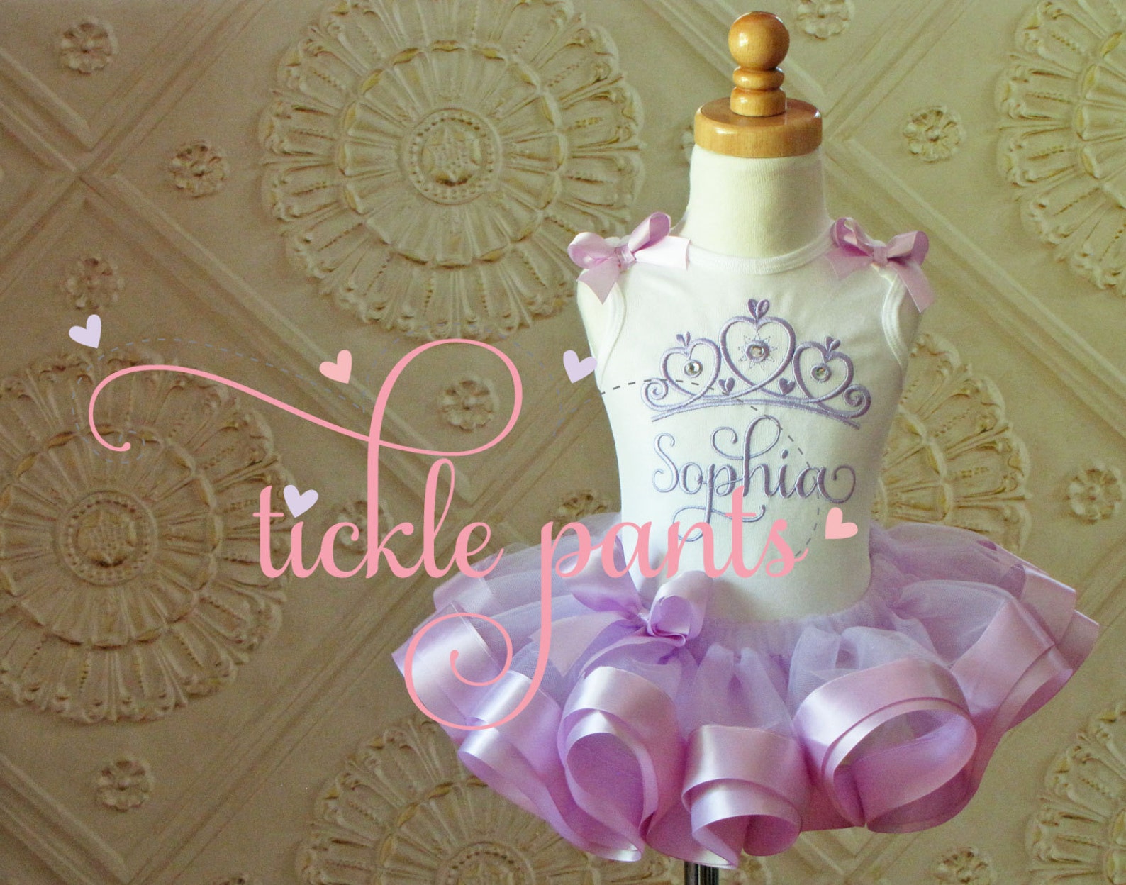 Fancy name and tiara princess tutu outfit Birthday set | Etsy